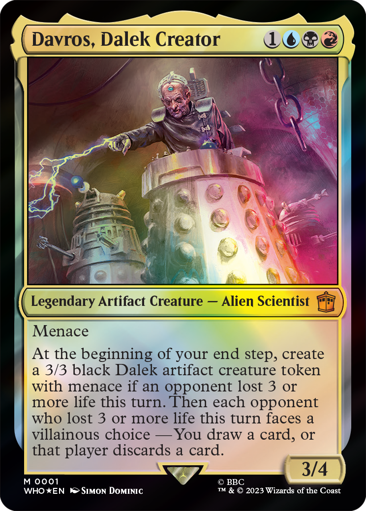 Magic: The Gathering Doctor Who Card List (Updated)
