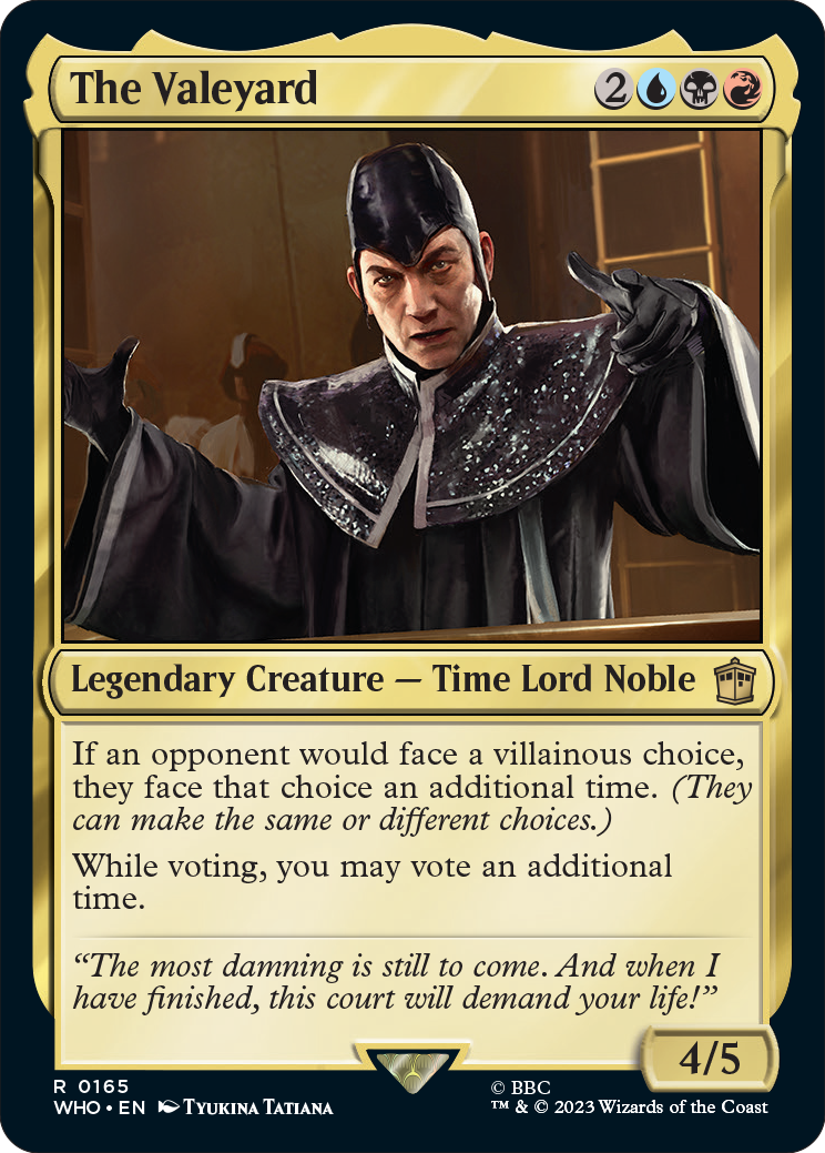 Magic: The Gathering Doctor Who Card List (Updated)